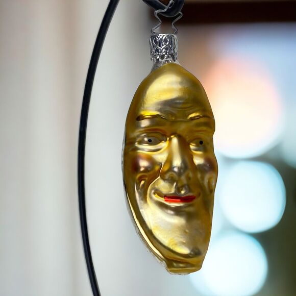 INGE-GLAS | Holiday | Vintage Inge Glas Crescent Moon Man Creepy Face ...